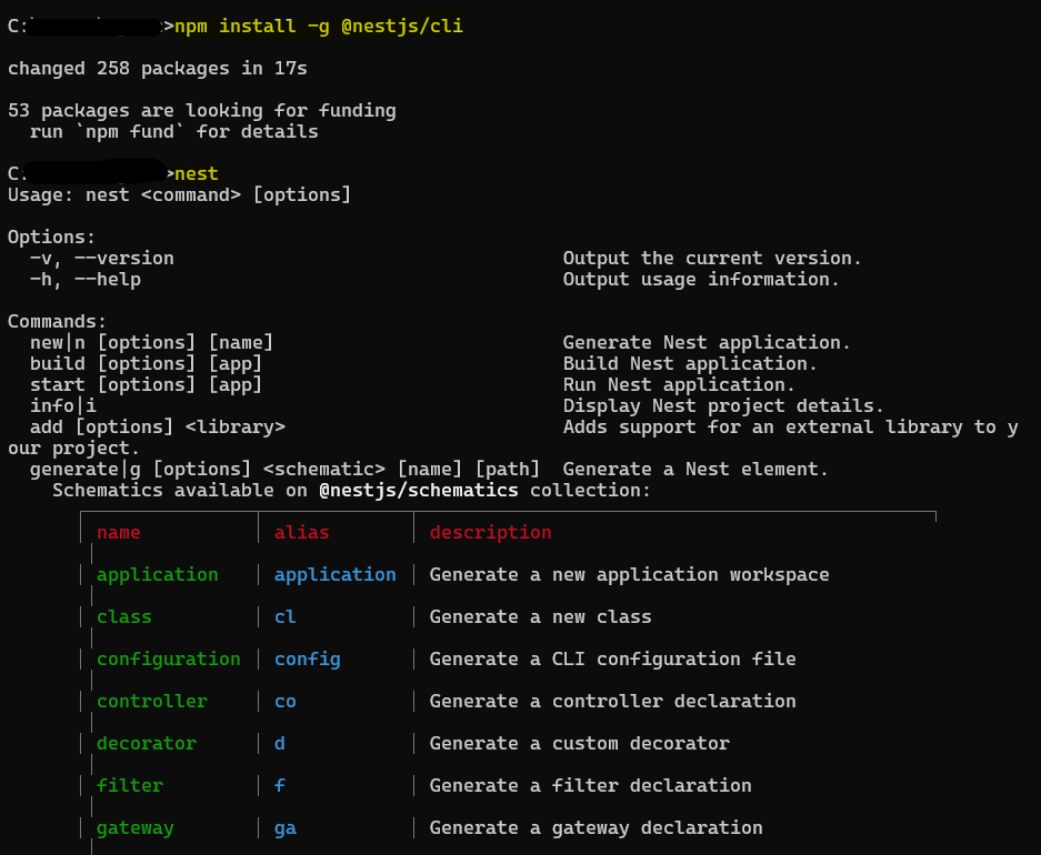 [ Nest.js ] 프로젝트 생성하기