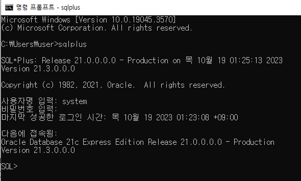 Oracle Database 21c Express Edition 개요 및 설치 4635