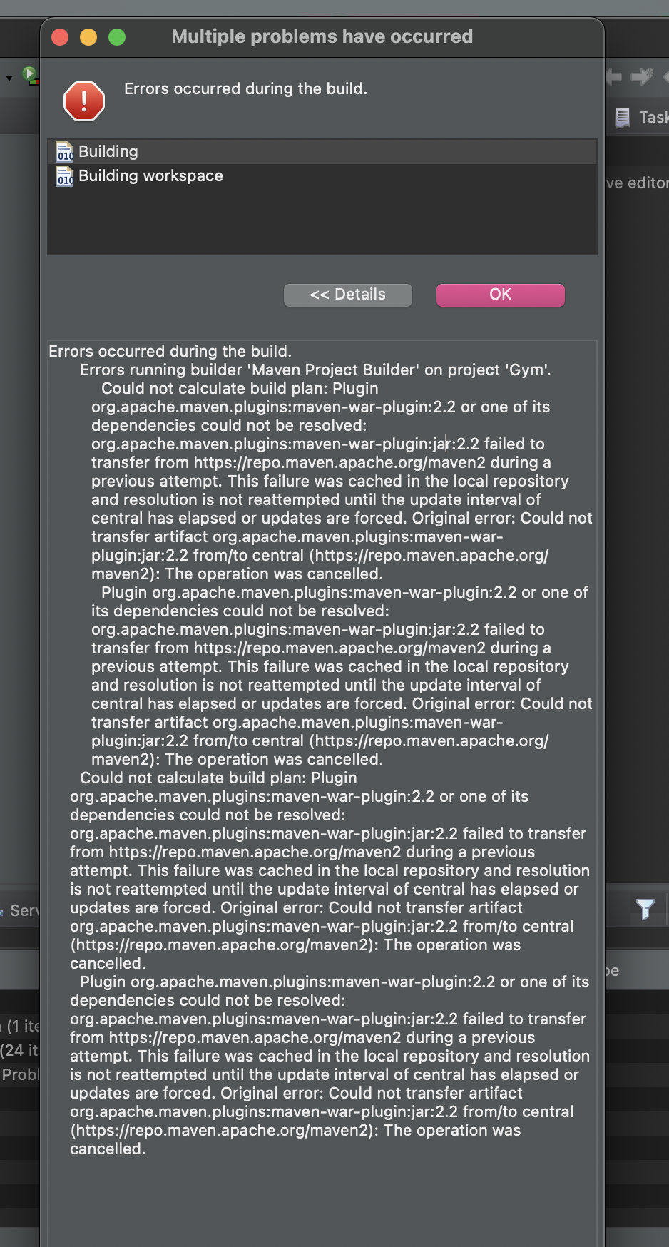 Mac Spring 프로젝트 생성 시 오류 발생