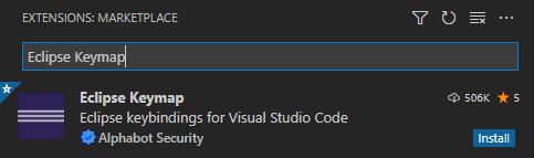 VSCode - eclipse 단축키 사용