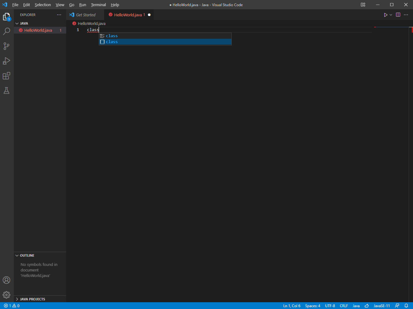VSCode - JAVA 개발환경 설정
