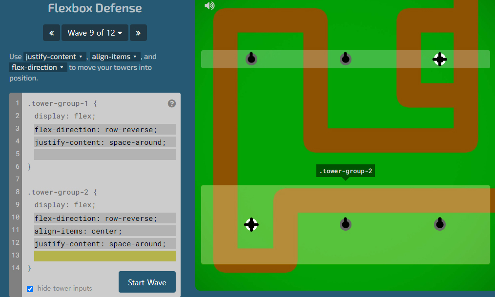 [CSS] Flexbox Defense 1~10번