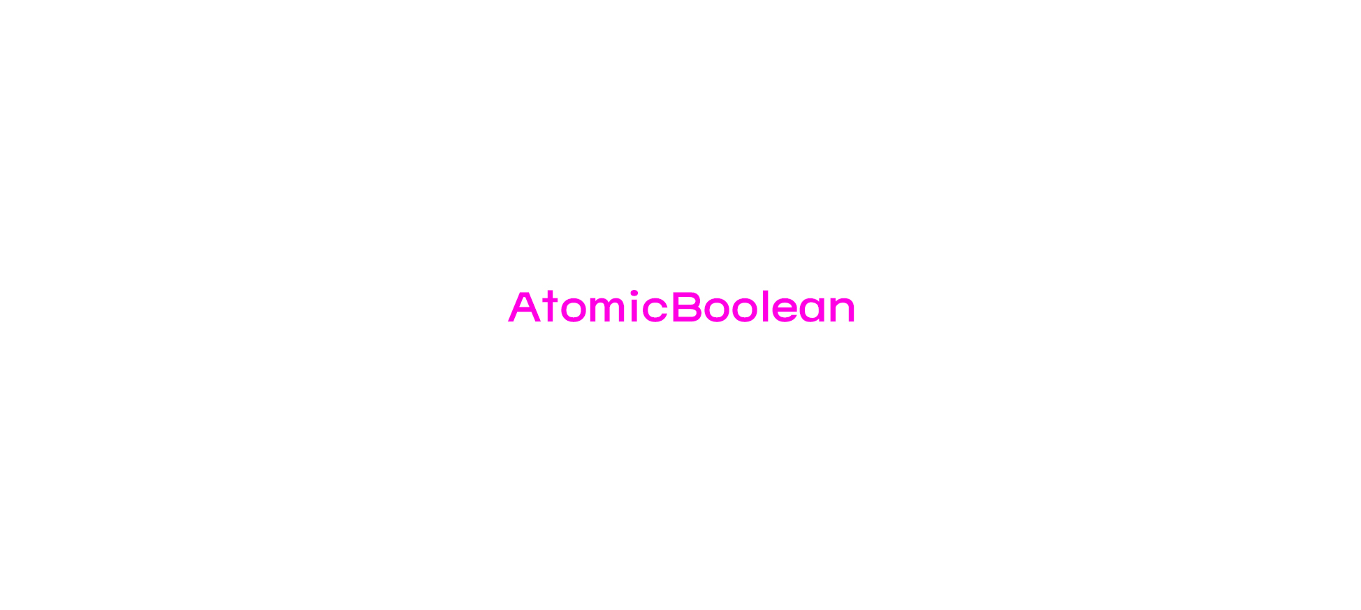 AtomicBoolean
