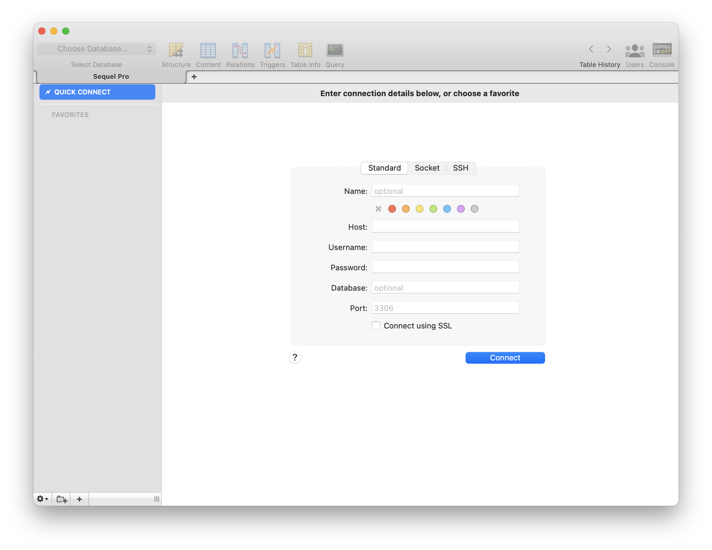 [macOS] Sequel Pro 설치 및 사용 방법