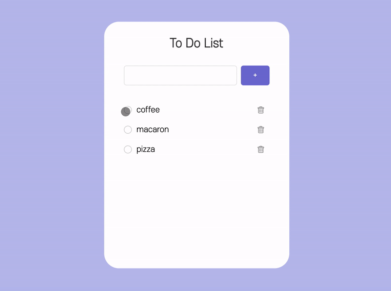 [Vanilla Javascript] ToDo List