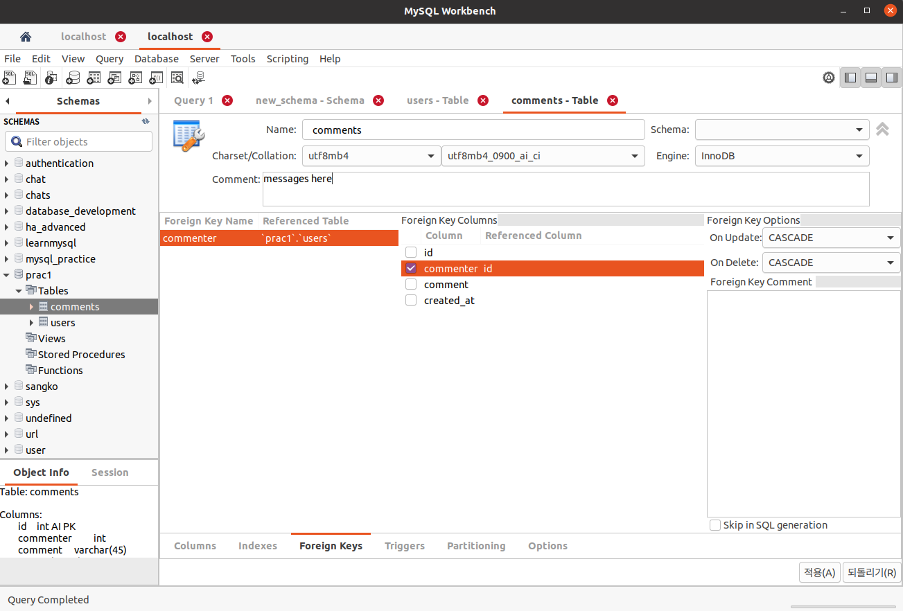 [DB] GUI - Workbench