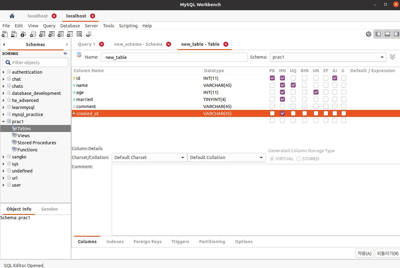 [DB] GUI - Workbench