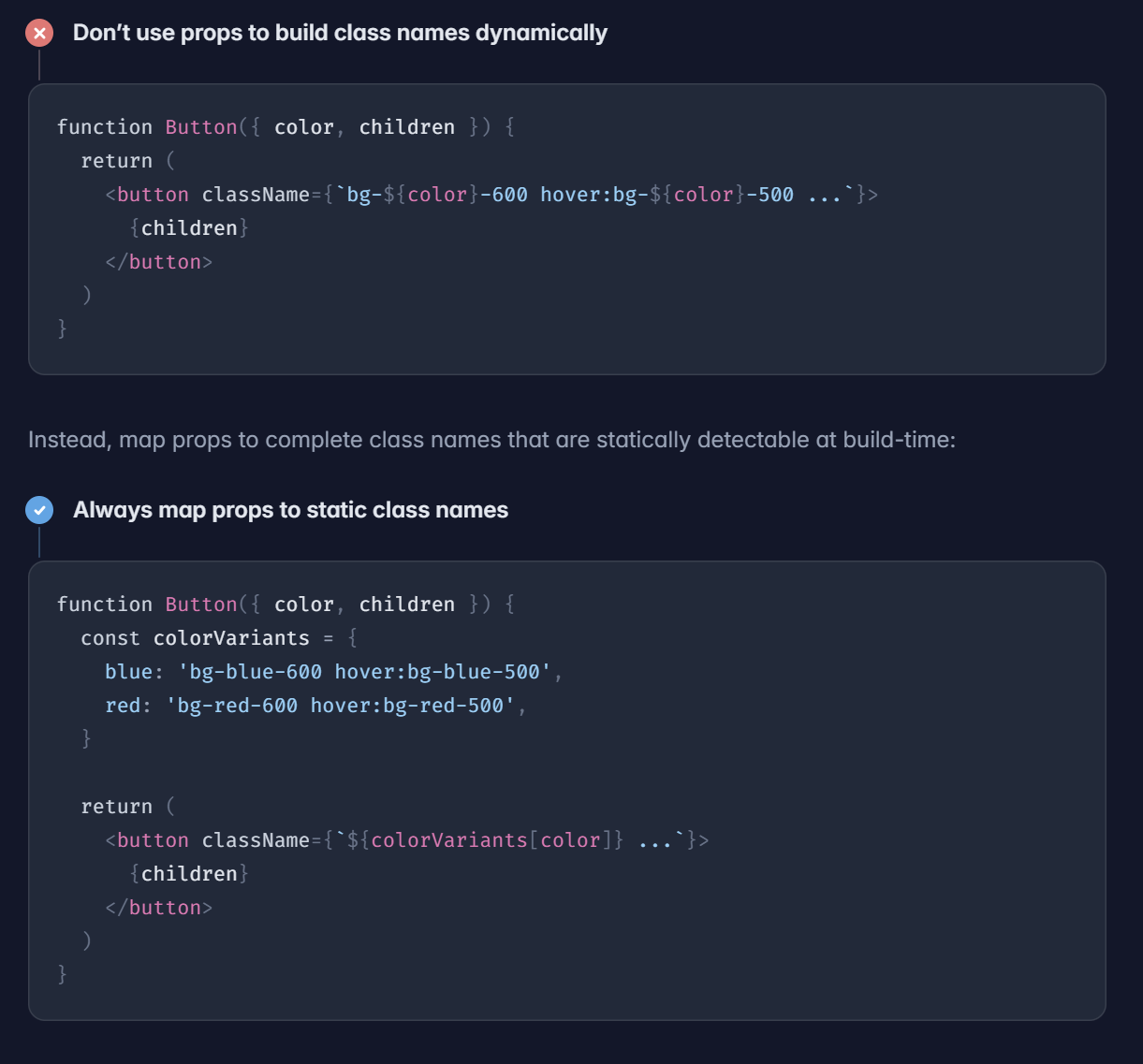 [Tailwindcss] 동적 클래스 바인딩