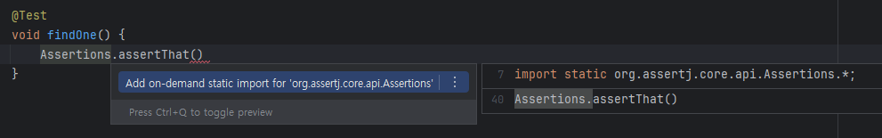 [IntelliJ] static import