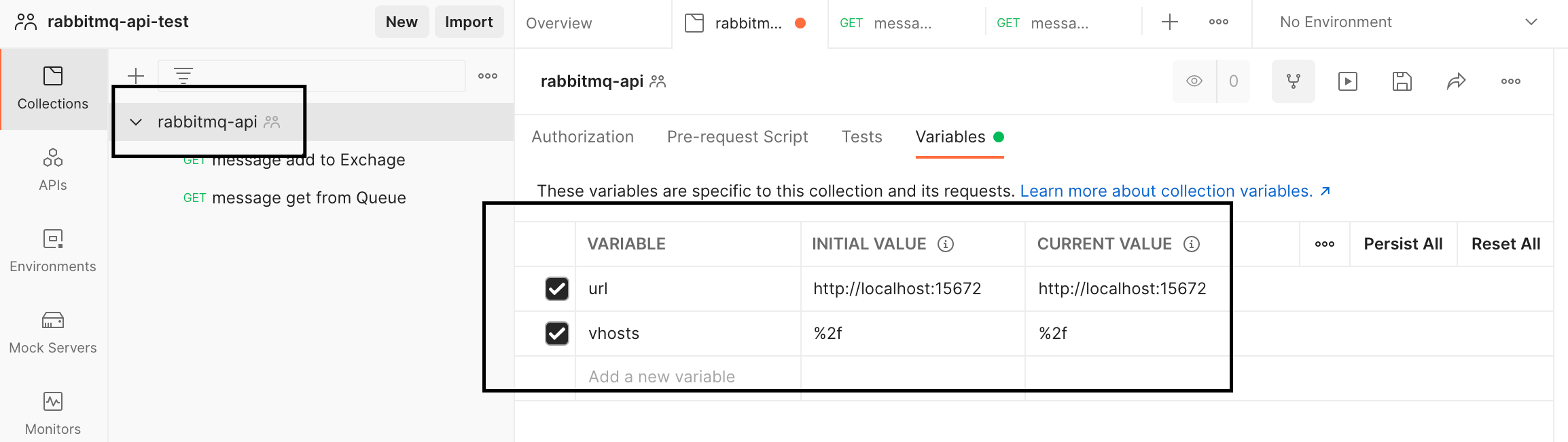 [RabbitMQ] Postman으로 RabbitMQ API 호출 테스트