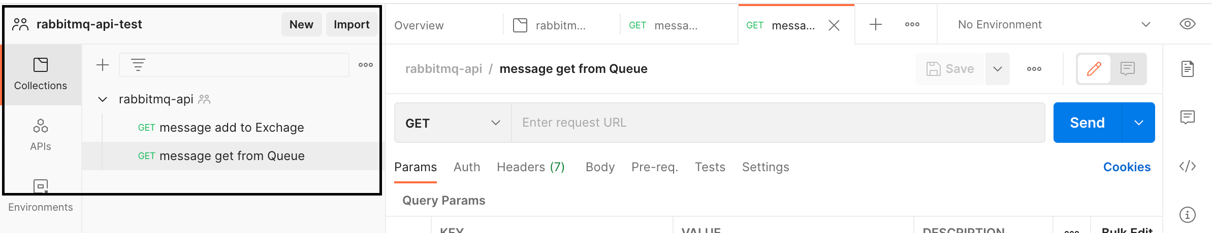 [RabbitMQ] Postman으로 RabbitMQ API 호출 테스트