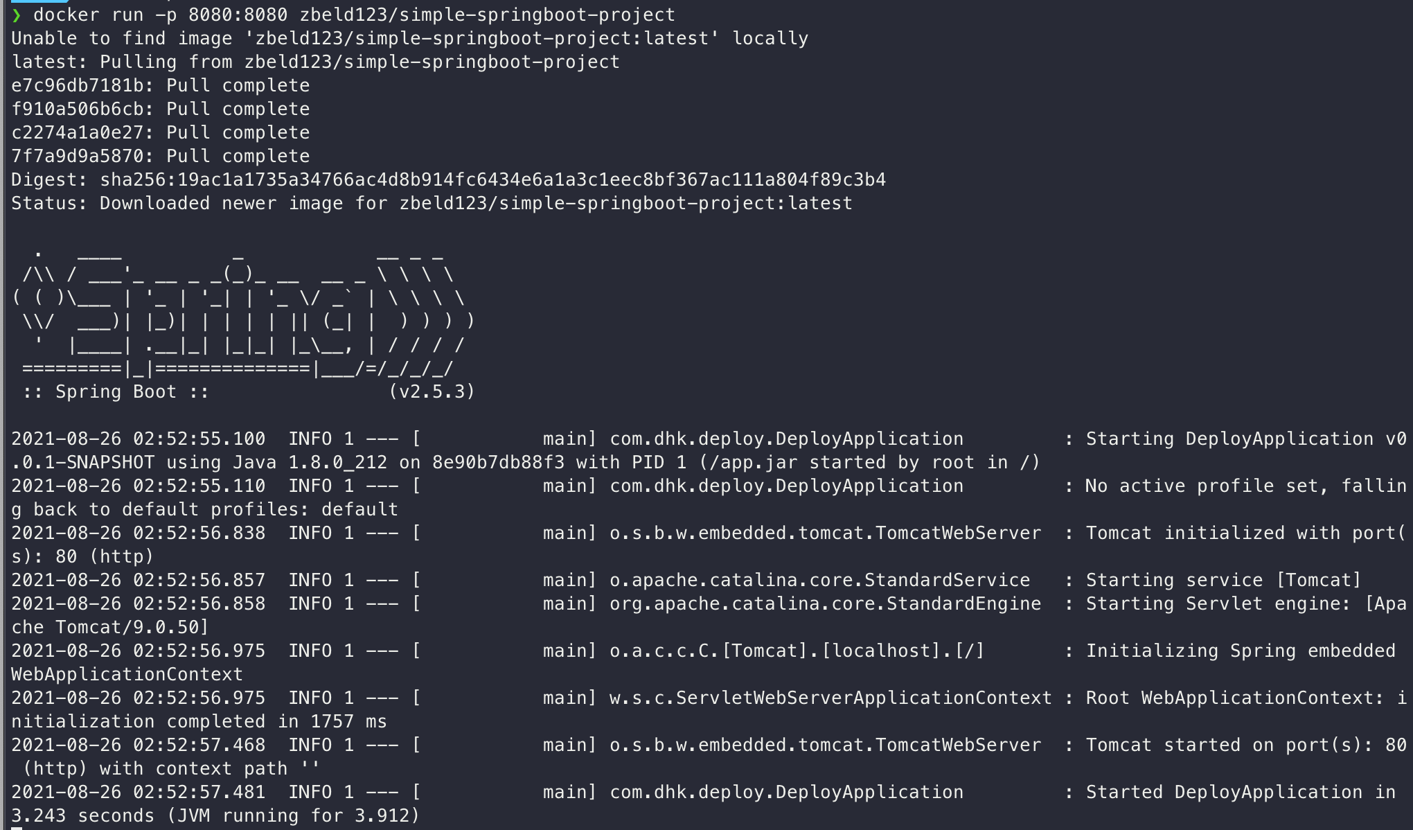 [springboot Docker] Spring Boot 프로젝트 도커 이미지로 빌드