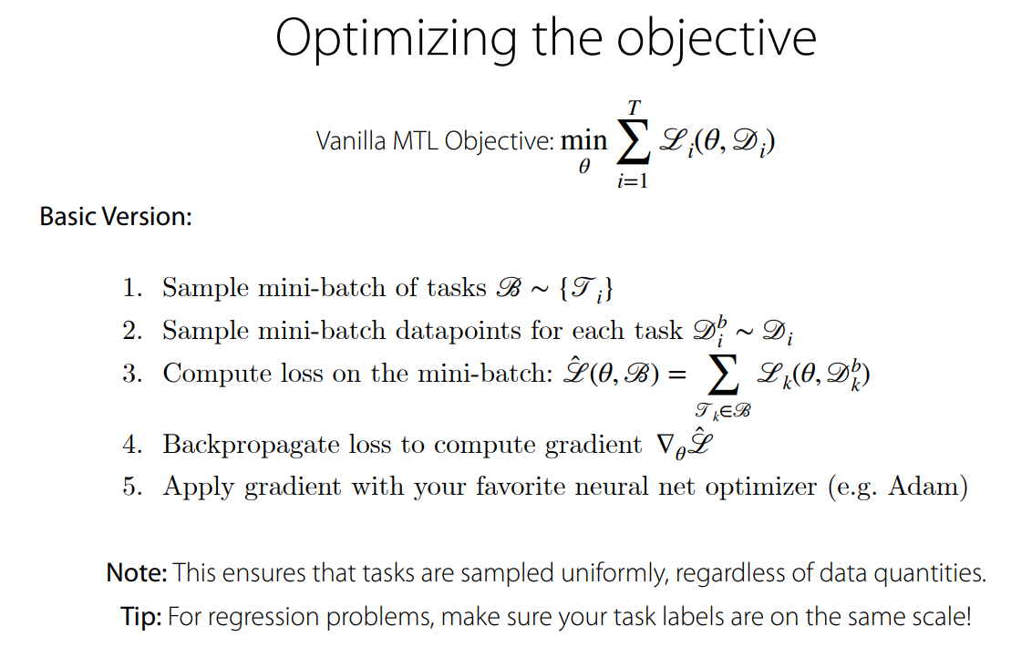cs330 - lecture2 multi task learning