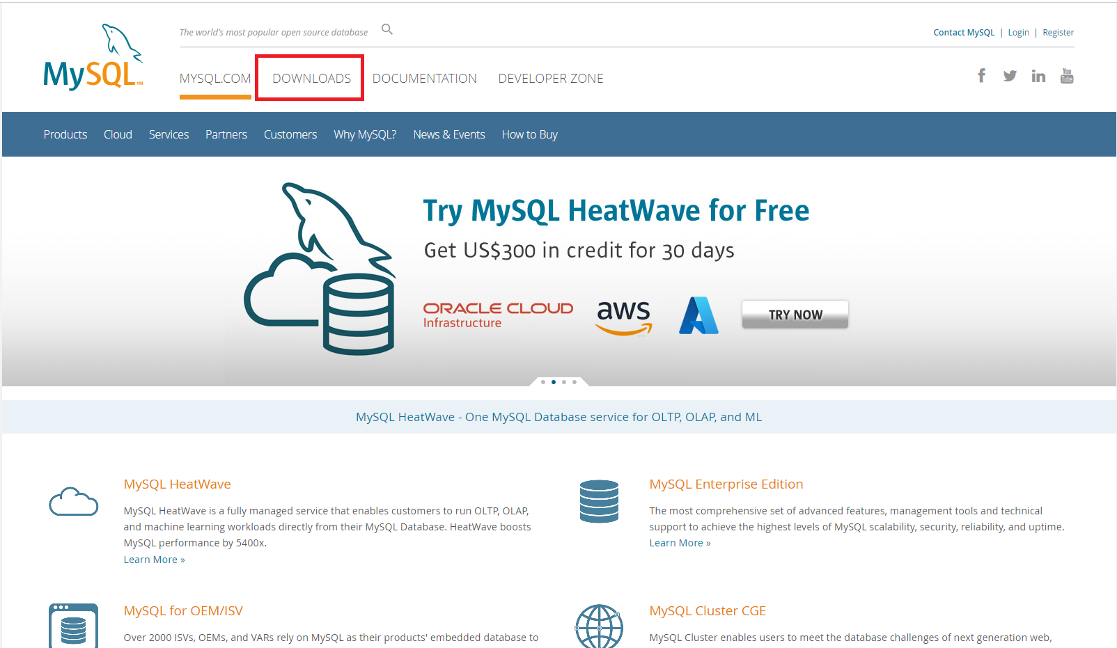 MySQL 다운로드/설치