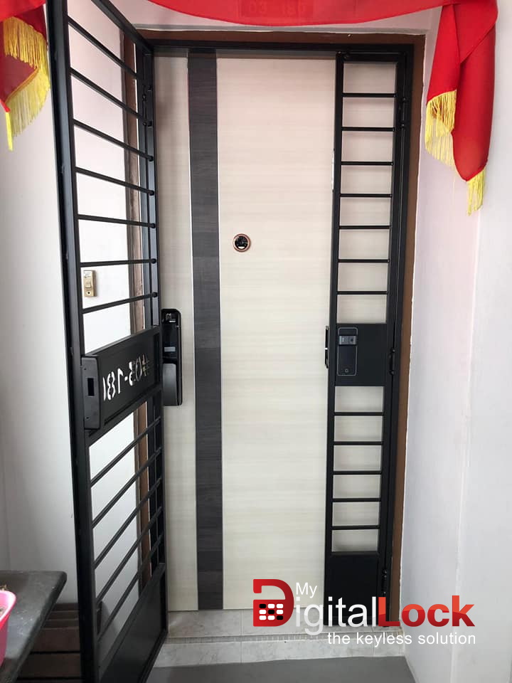 In-House Laminated HDB Main Wooden Door