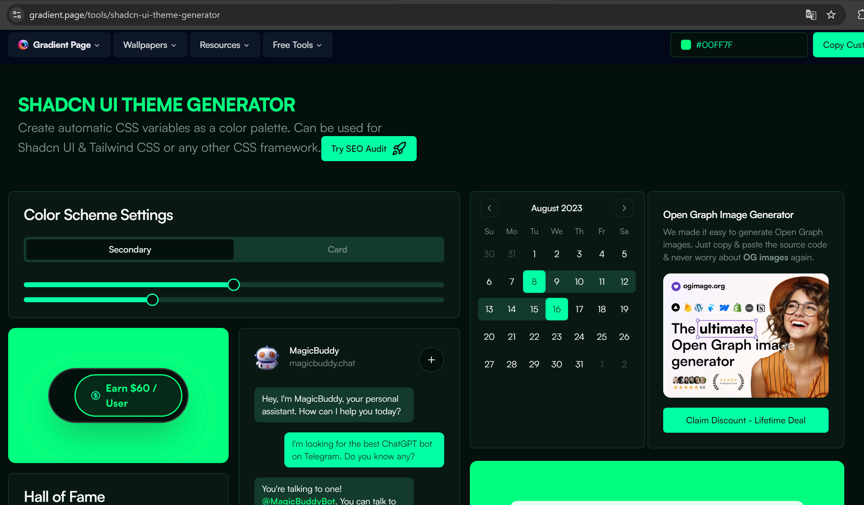 Shadcn 색상테마 고민은 그만 - Shadcn Theme Generator