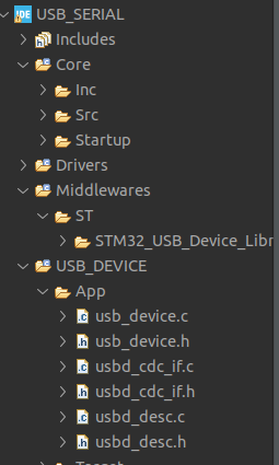STM32 serial communication on ubuntu