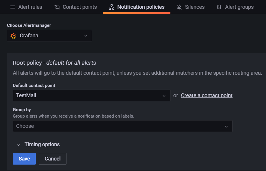 Grafana Alerting grafana-alerting