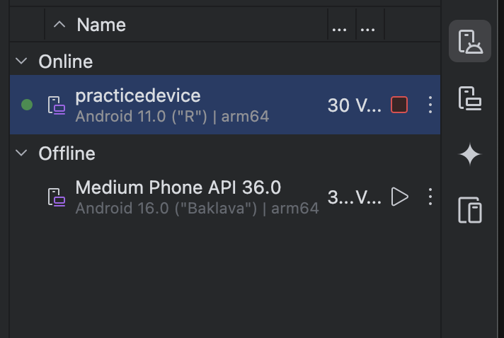 Android Studio - emulator app run