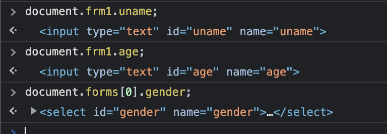 [JS] 폼 조작하기