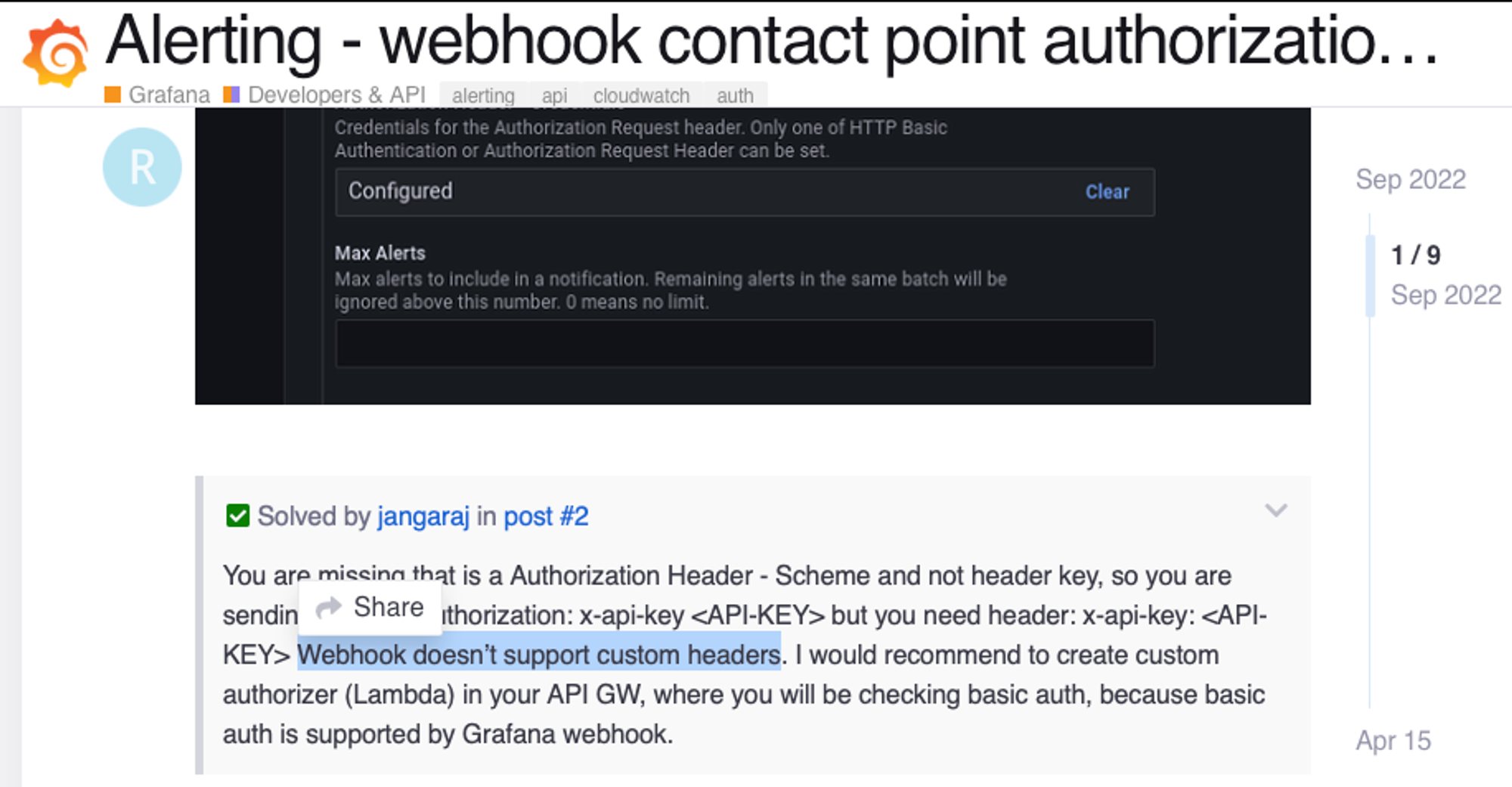 [Monitoring] 3. Metric 상태에 따른 Alert 생성 및 Webhook 알림메시지 구성
