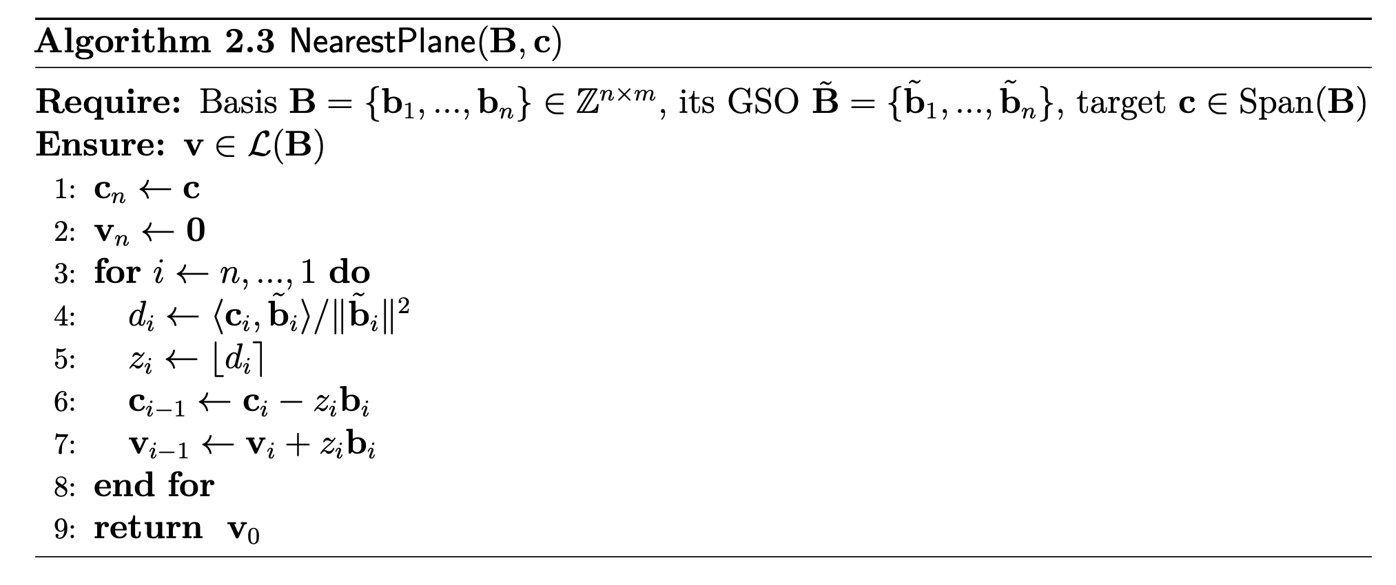 [Lattice-based cryptography] Gaussian Sampler