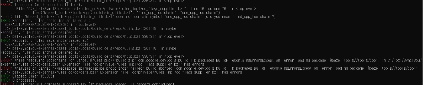 Mediapipe Unity 연동 (docker - windows)