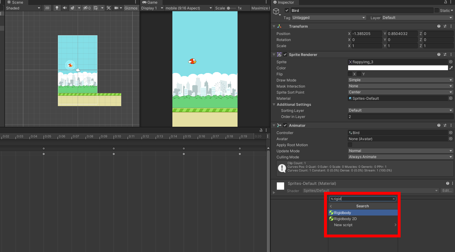 Flappy Bird 만들기 - 기본 용어 정리 및 UI 구성 (3)