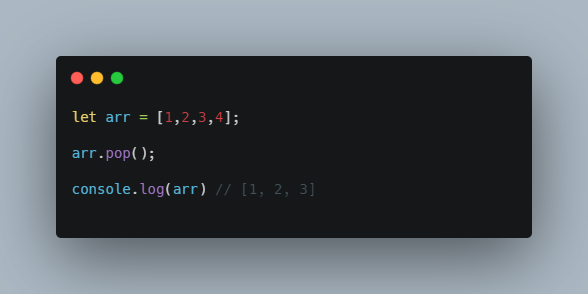 Javascript 메서드 기억하기1 Pop Push Shift Unshift