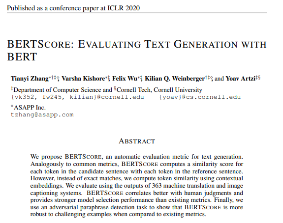 BERTScore : Evaluating Text Generation with BERT