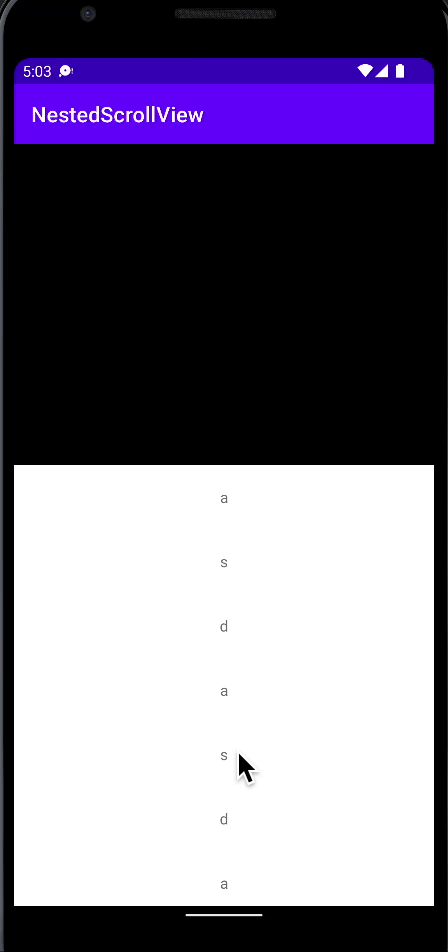 안드로이드 NestedScrollView(스크롤 시 다른 레이아웃 사라지게 내리기)를 사용해보자