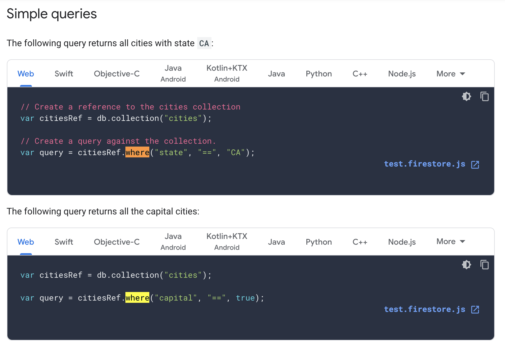 firestore에서 where절 이용해 filter기능 구현 및 더보기 무한스크롤 기능 구현
