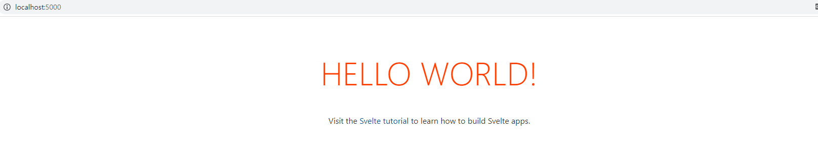 [Svelte] Hellow World!