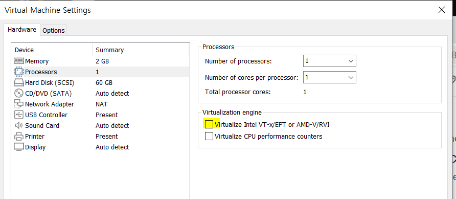 Module VPMC power on failed. 오류 해결