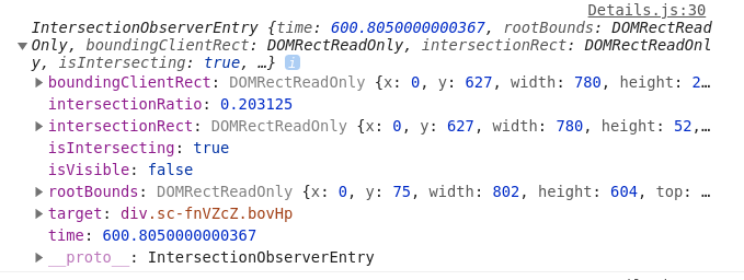 [React/Web API] IntersectionObserver