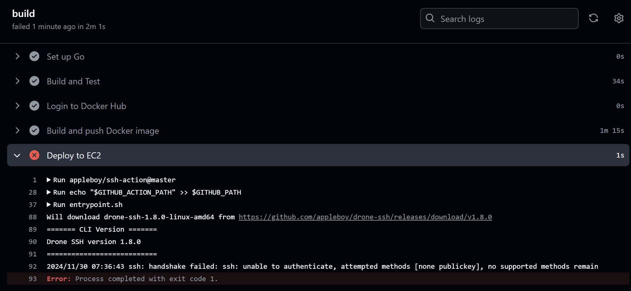 [Go][Docker][EC2] 오류투성이 나의 첫 배포ㅎㅎ..