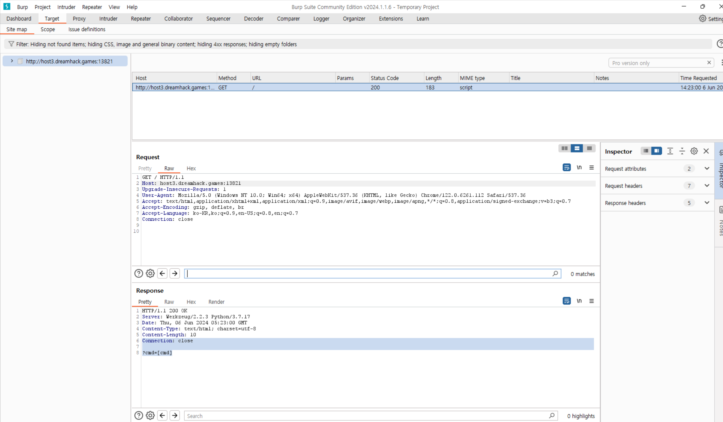 [dreamhack 2] blind-command