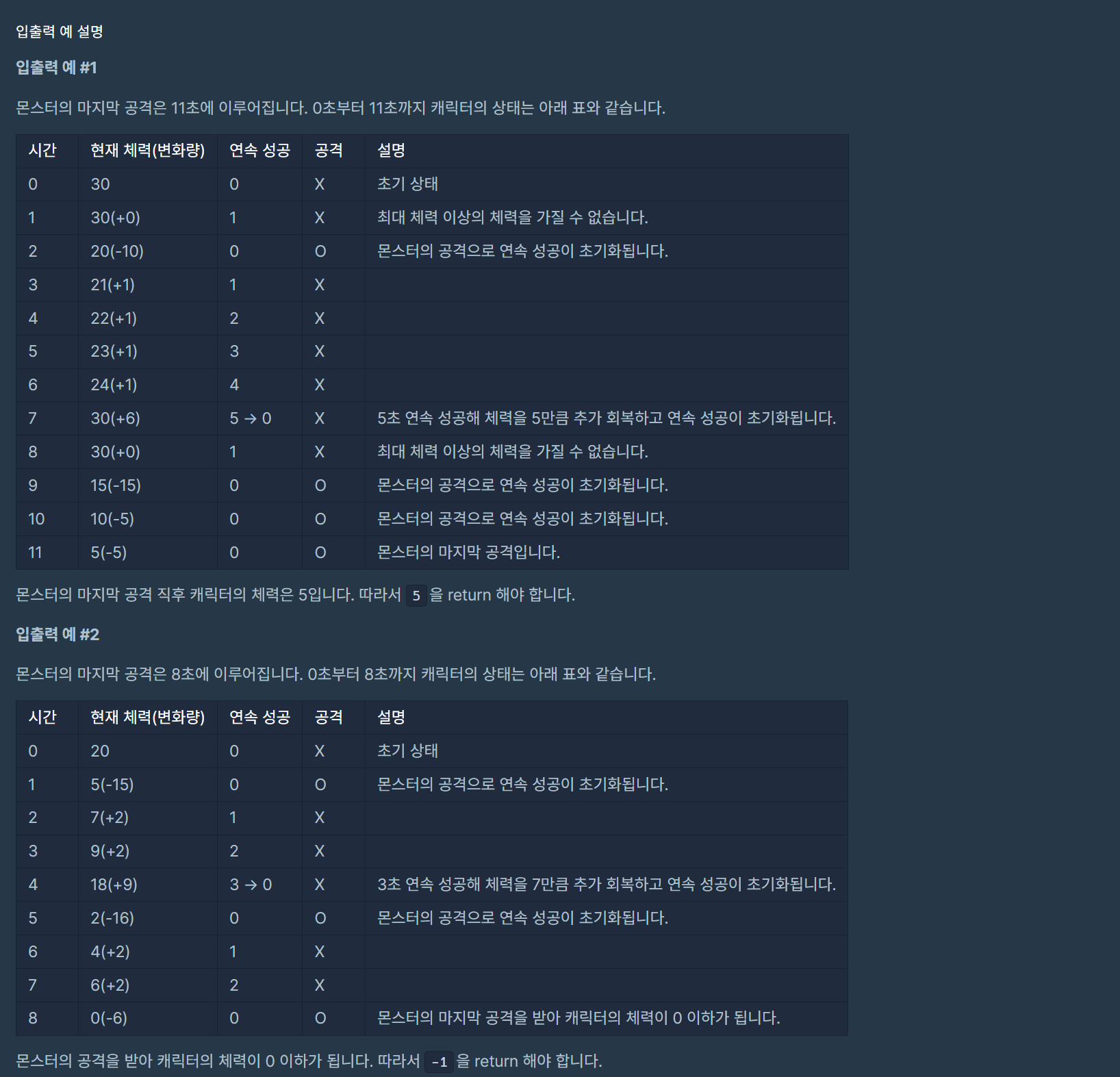 프로그래머스 Lv1 [PCCP 기출문제] 1번 / 붕대 감기 (python)