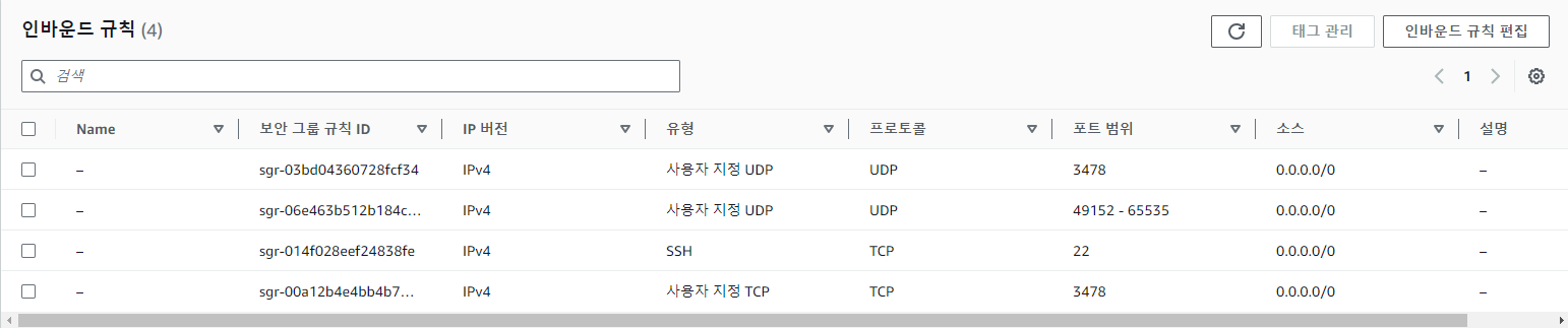AWS - EC2 인스턴스 & Coturn 서버