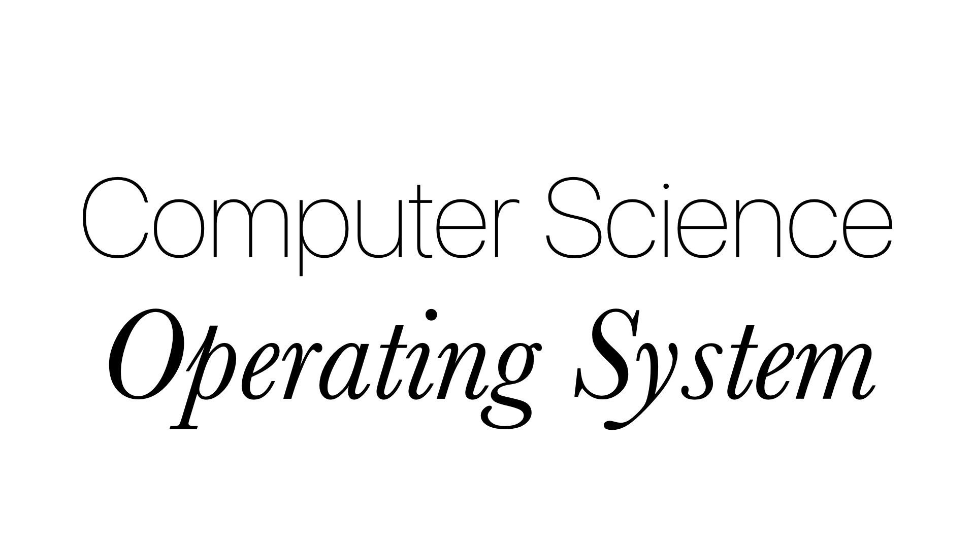  CS OS Virtual Memory