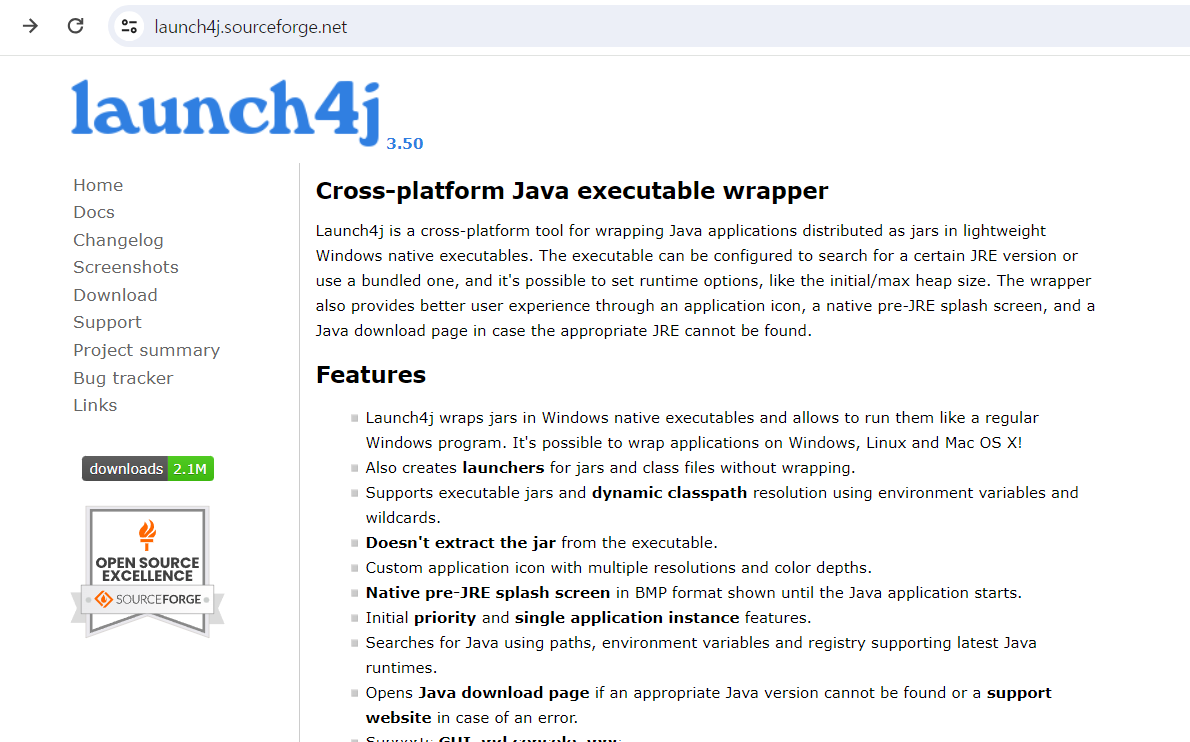 [Launch4j] JAR 파일을 exe 파일로 변환하기