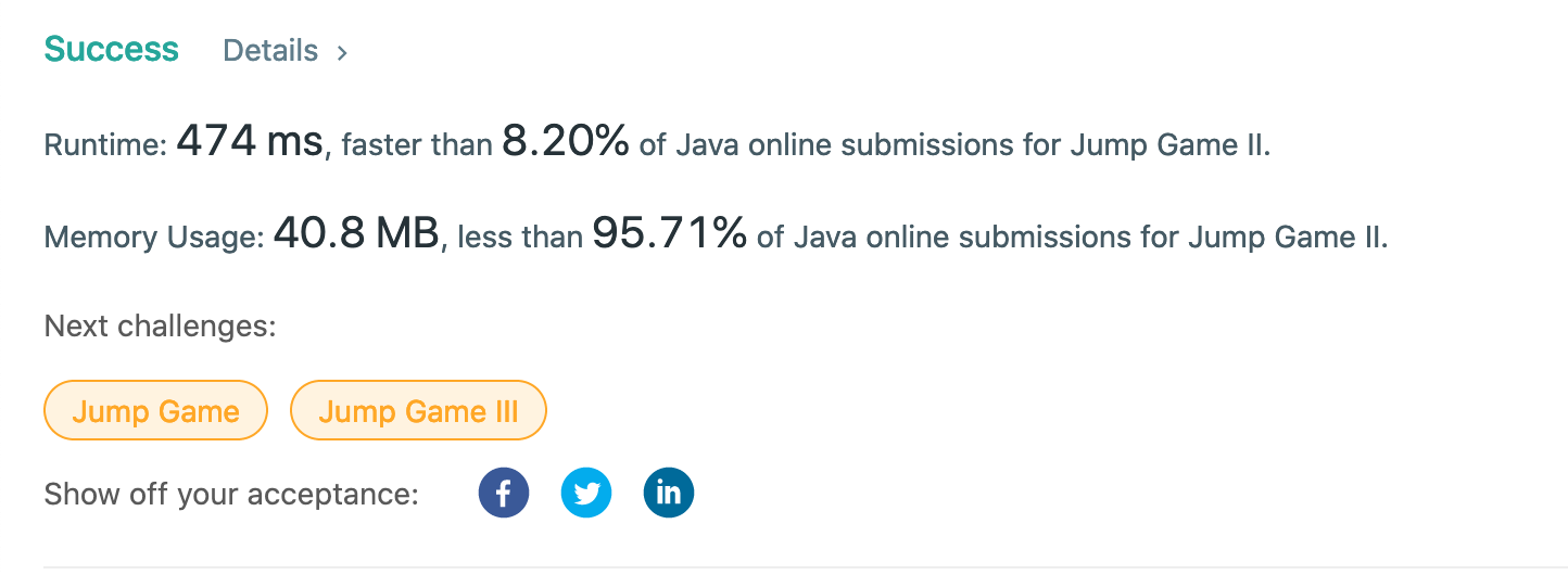 LeetCode - Jump Game 2