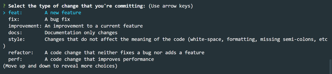 Git commitizen 사용방법