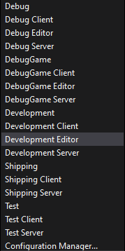 UE5 Build Configuration 을 이해해 보자 (DebugGame Editor ?)