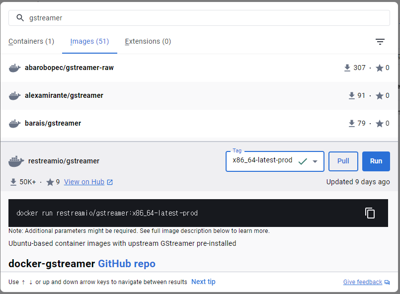gstreamer on docker desktop
