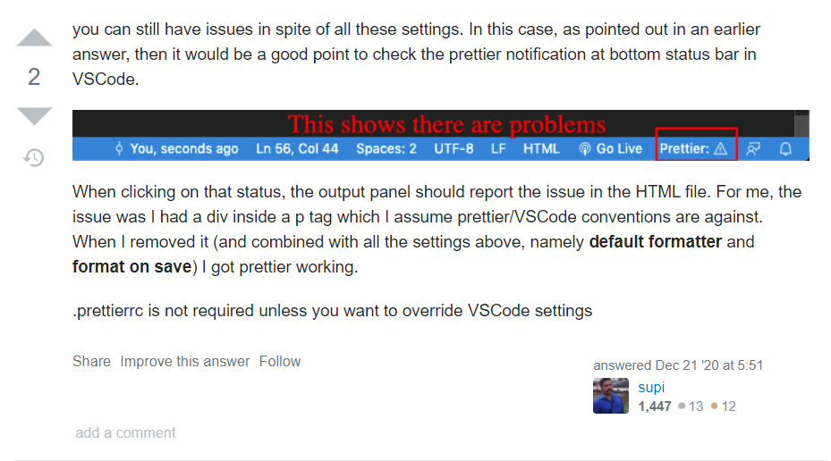 #00 VSC Extension Prettier이 적용되지 않는 오류