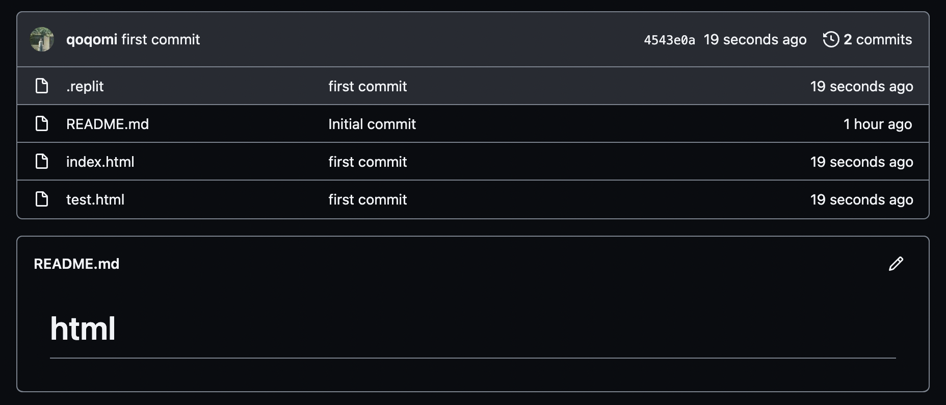 [ HTML] Replit와 깃허브 연동
