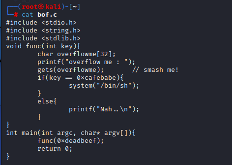 pwnable.kr - bof 풀이
