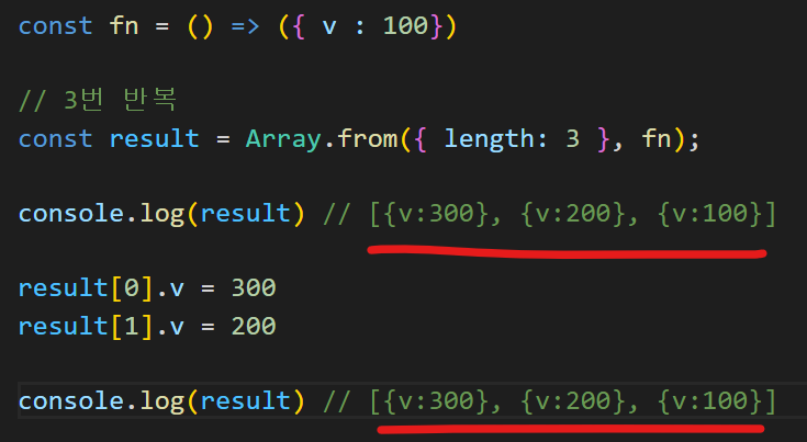 [JS] Array.from length