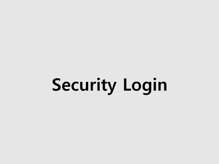 Security Login